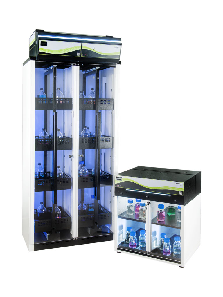 Erlab 822 Smart Chemical Storage Cabinet, with shelves and sliding ...